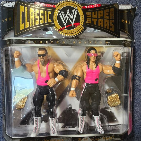 WWE | Toys | Wwe Jakks Classic Series Hart Foundation Bret Hart Jim ...